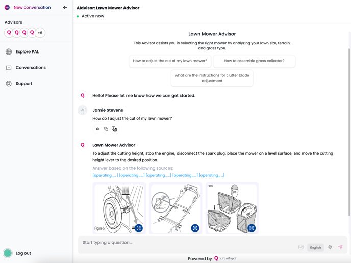 Using the PAL interface
